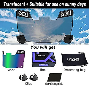 LOKIYS Football Visor - for Youth Football Helmets & Adult Football Helmets