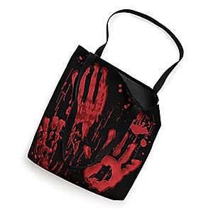 Blood Hands Splatters Red Bloody Handprints Zombie Outbreak Tote Bag