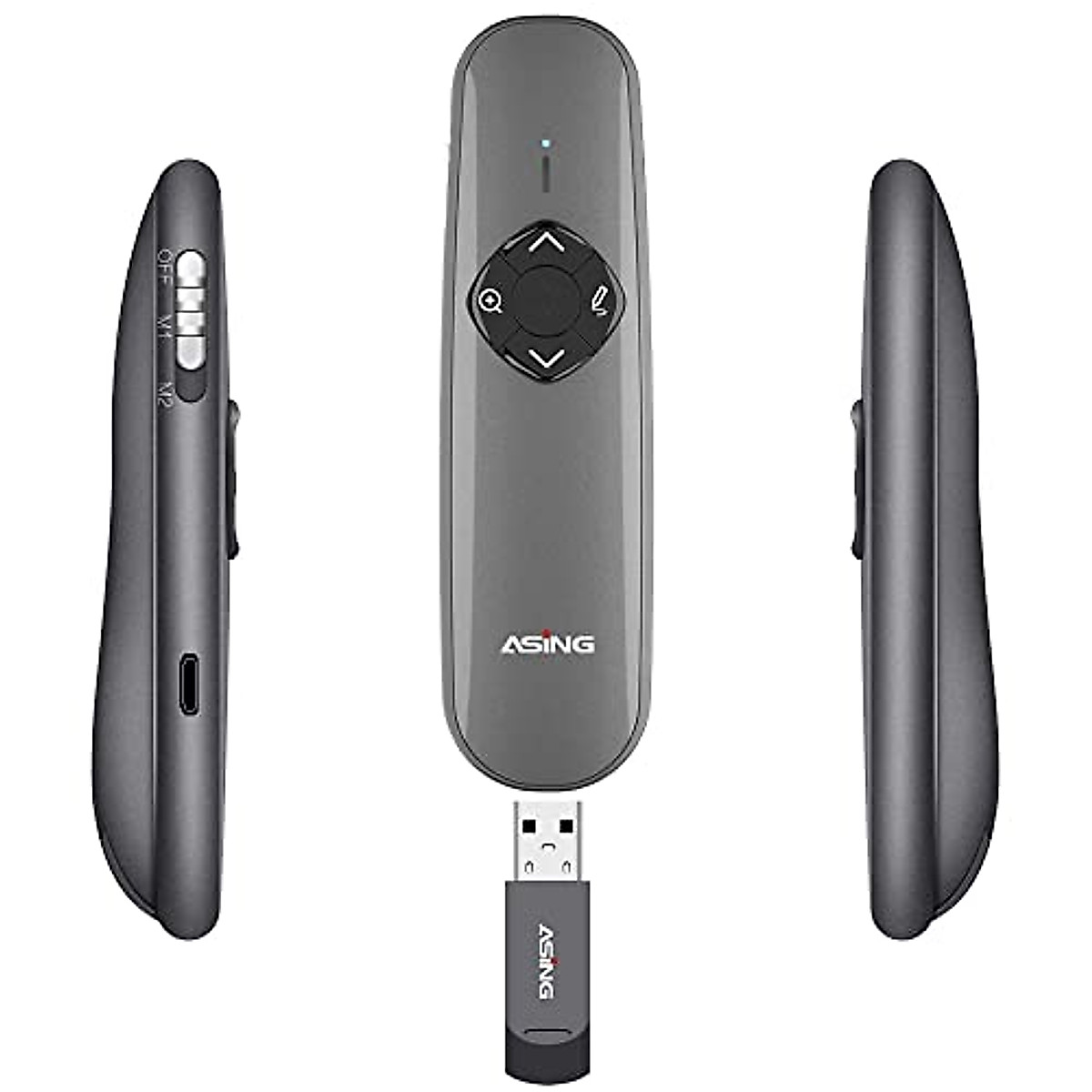 ASiNG Advanced Digital Laser Presentation Remote - Red Laser ...