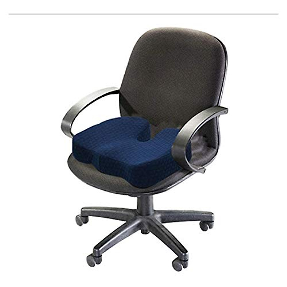 HHWKSJ Memory Foam Seat Cushion - Sciatica, Lower Back Support and Pain Relief - Fits Most Office, Desk, Computer Chairs and Car Seats