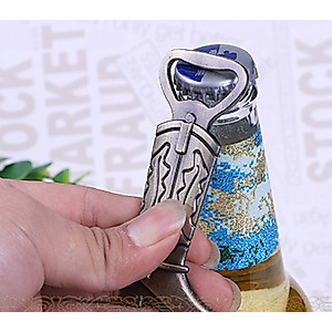 Cowboy Boot Bottle Openers with Exquisite Packaging, 12 Pcs Boot Bottle Opener Beer Accessories Metal Stainless Steel Bottle Openers,Best Groomsman Gift