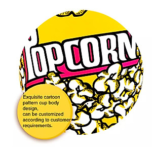 Popcorn Containers, Paper Containers 64 oz Popcorn Containers for Party & Movie, Home, Nature (20 per Pack)