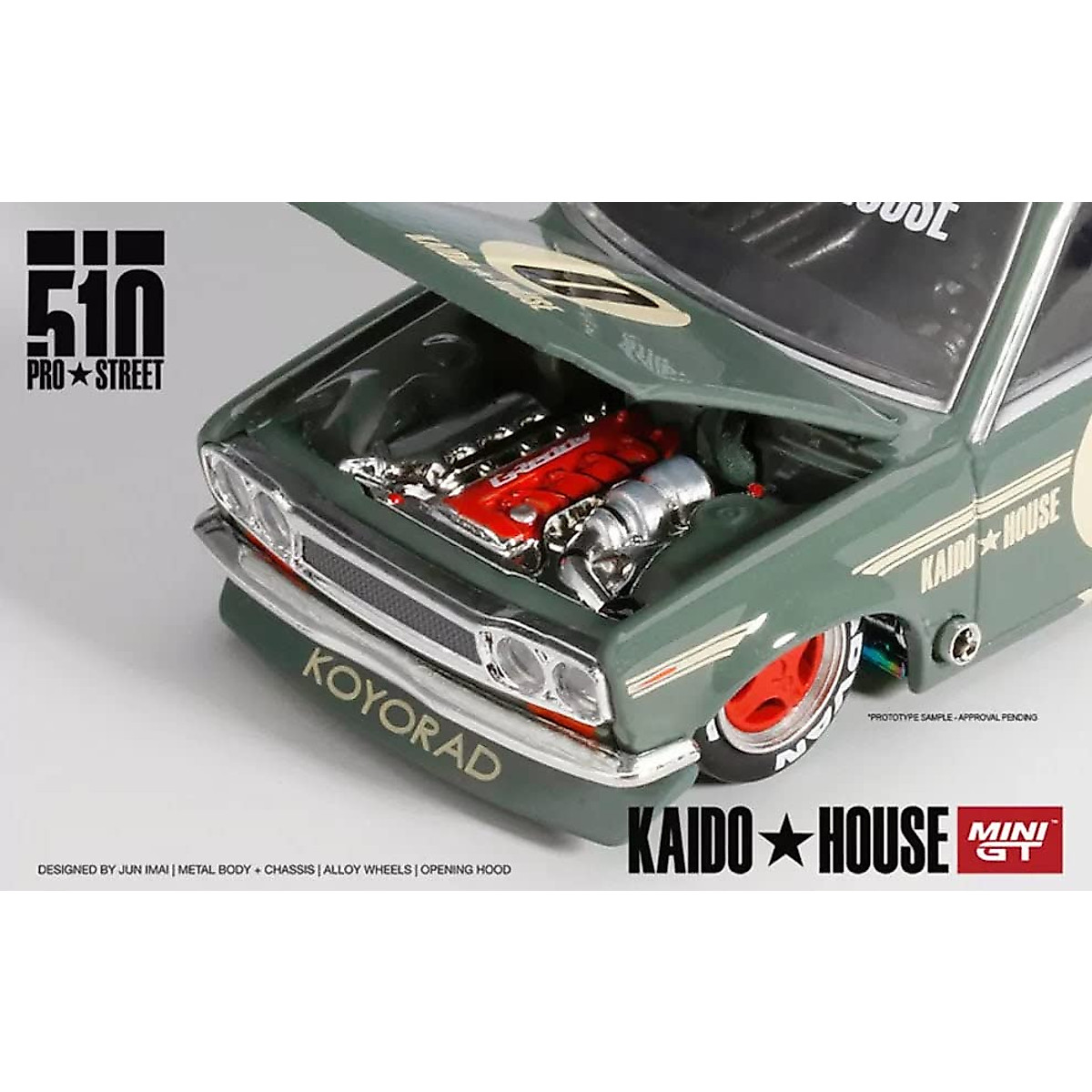 Replacement Parts 2021 Mmini-GT Kaido House Datsun 510 Pro Street OG Green S1/01