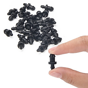 150 Pieces Drip Irrigation End Plugs Coolrunner Goof Plugs for Drip Irrigation Black Plug Drip Irrigation Tube End Closure Irrigation Garden Lawn Supplies