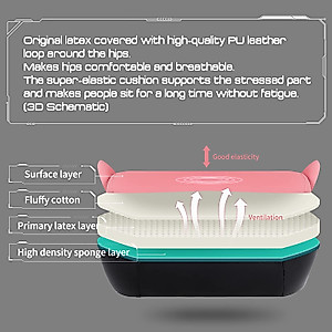 Dowinx Gaming Chair with Footrest Ergonomic Racing Style Recliner with Massage Lumbar Support, Office Armchair for Computer PU Leather E-Sports Gamer Chair High Back Pink