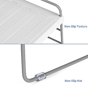 MAGLADY Adjustable Organizer for Aluminum Foil and Plastic Wrap, Organizer for Pantry and Kitchen Cabinet Storage, Expandable 9'' to 15.6''