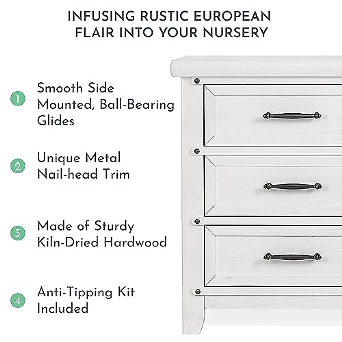 Evolur Andorra Double Dresser