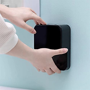 WIOSEN Soap Dispenser Bathroom Induction Foaming Hand Washing Machine Sensor Bathroom Wall Soap Dispenser (Color : Black)