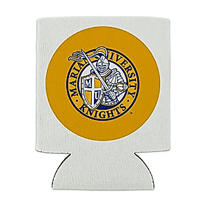 Marian University Secondary Logo Can Cooler - Drink Sleeve Hugger Collapsible Insulator - Beverage Insulated Holder