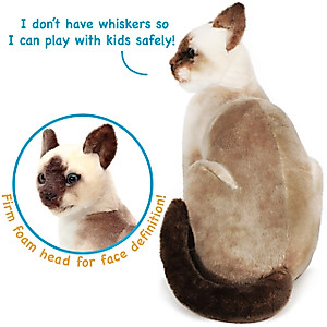 TigerHart Stefan The Siamese Cat - 14 Inch Stuffed Animal Plush