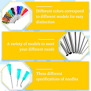 90 Pieces Blunt Tip Dispensing Needle with Luer Elbow Blunt Needle 1inch 0.5inch Industrial Liquid Dispenser Needle Stainless Steel Pet Syringe Needle for Adhesive Glue Dispensing 3 Styles All Gauge