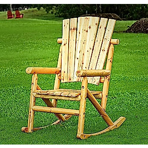 Leigh Country Rocker Chair Single Aspen Log TX 95100