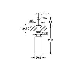 GROHE 40553DC0 Zedra Soap/Lotion Dispenser, Super Steel