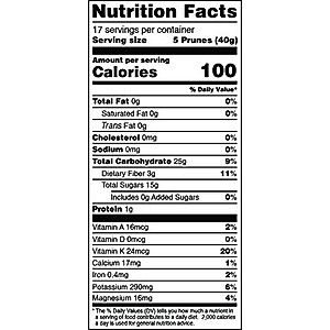 Terrasoul Superfoods Organic Dried Plums Pitted Prunes, 1.5 Lbs - Fiber | Vitamin K | Preservative Free