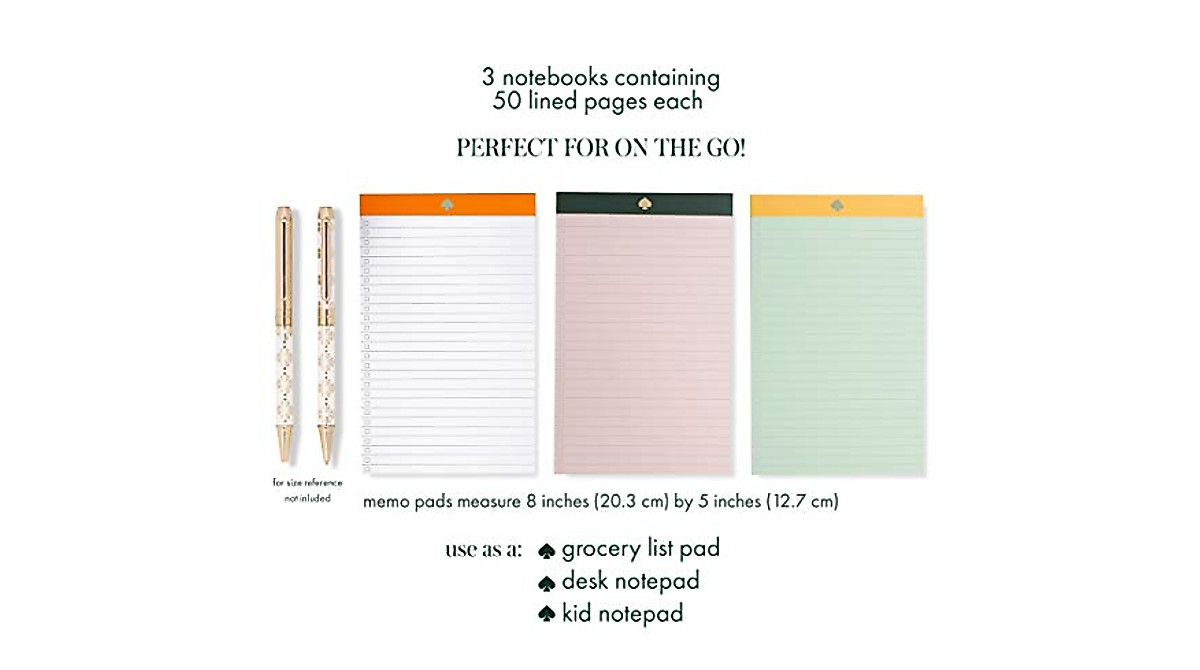 Kate Spade To-Do List Pad Set - Organize in Style