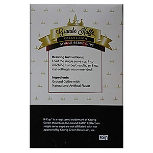 Grande Kaffe Jamaican Me Crazy Flavored Ground Coffee, 18 Single Serve Cups