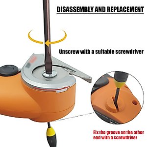 Replacement Rotary Blades Compatible with Worx WX2300 Zipsnip RC2600K,RC2601, RC2602, WX080L, WX081L Model Cutter Blade,New Life for the dull 1-1/2" WA2300 4V ZipSnip Cordless Scissors,2 Pcs