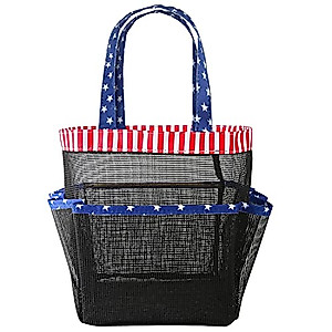 LCXYYY Mesh Shower Caddy, Portable Shower Bag Tote Hanging Toiletry for Bathroom Gym Travel Beach& Camping Dorm with Handle