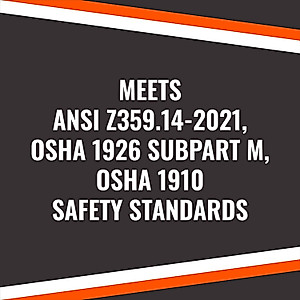 Malta Dynamics Pygmy Hog 11' Web Self Retracting Lifeline, YoYo Cable with Rebar Hook, Fall Protection Retractable Safety Harness Lanyard - OSHA/ANSI Compliant