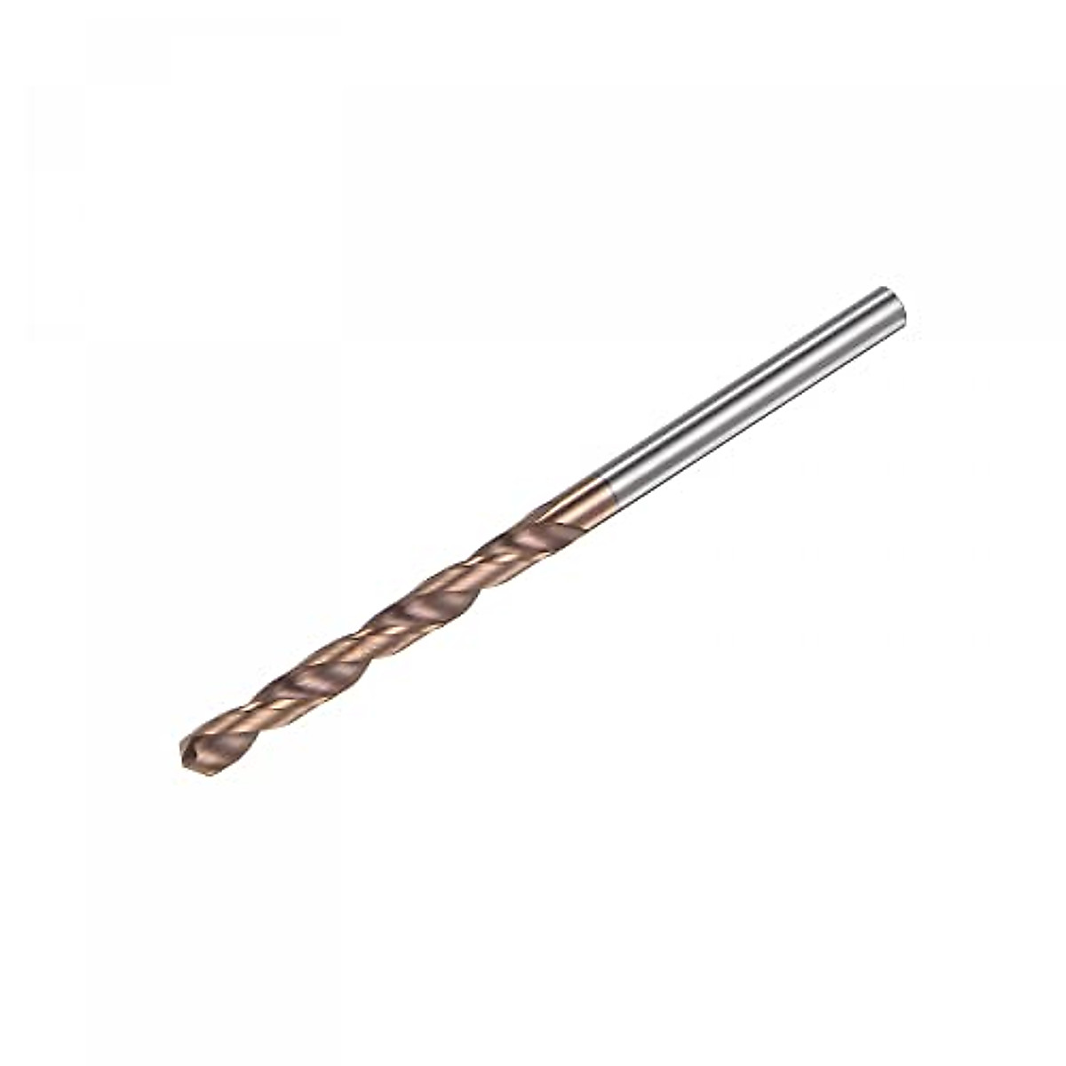 uxcell Twist Drill Bit, 3.3mm Jobber Drill Bit Nanoscale Titanium Coated K35 Tungsten Carbide Straight Shank 60mm Length for Drilling Stainless Steel Alloy Steel