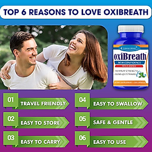 Celebrity LifeStyle Product Oxibreath Dental Probiotics for Fresh Breath, Support Fresh Breath, Vegetarian Oral Health Support, Oral Probiotics for Mouth Bad Breath for Men & Women- 120 Capsules