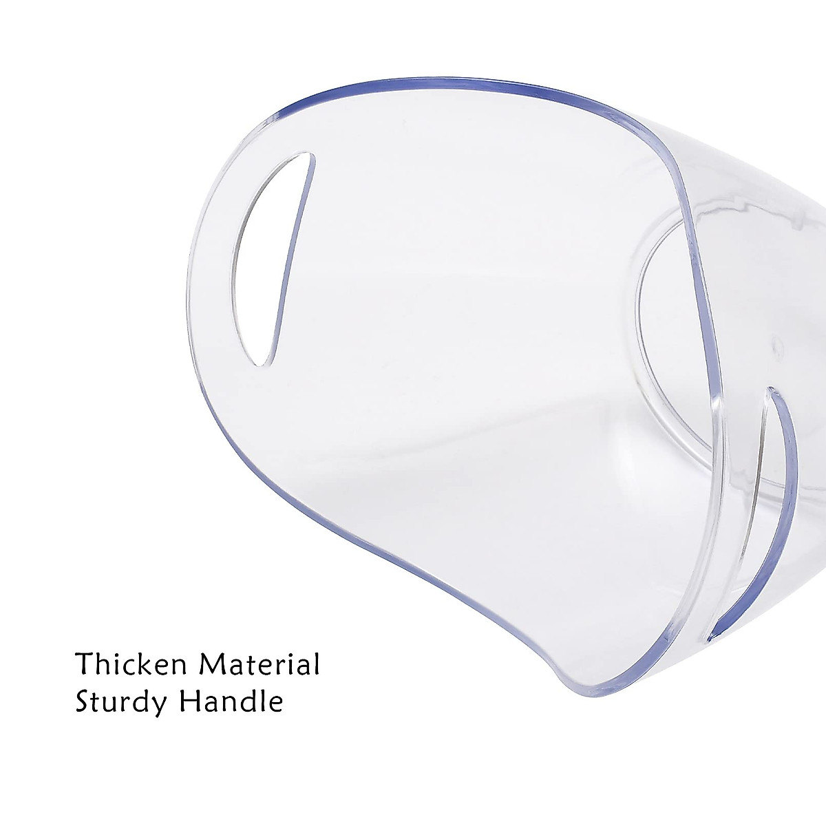 8L Large Ice Buckets Clear Acrylic Drink Bucket Beverage Tub Wine Champagne Bucket for Parties and Home Bar