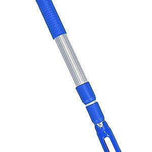 EBTOOLS Professional Anodized Aluminum Telescopic Swimming Pool Pole,Adjustable 3 Piece Expandable Step-Up,for Skimmer Nets, Vacuum Heads and Brushes, Strong Grip & Lock