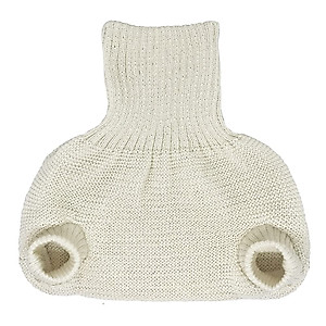 Organic Merino Wool Diaper Cover - Overnight Knit Diaper Cover for Fitted Cloth Diapers and Flats (EU 98-104 | 2-3 Years, Natural)