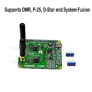 GOOZEEZOO MMDVM Duplex Hotspot Module Dual Hat V1.5.2 Support P25 DMR YSF NXDN DMR Slot 1 + Slot 2 for Raspberry pi with USB Port (Without OLED)