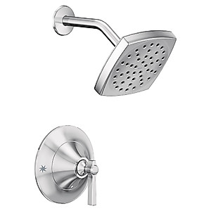 Moen TS2912 Flara Posi-Temp Pressure Balancing Shower Trim Kit, Valve Required, Chrome