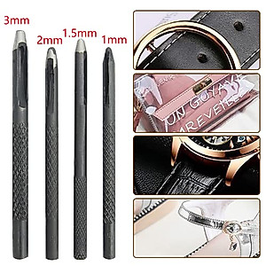 PLANTIONAL Leather Working Tools for Beginners: Professional Leather Craft Kit with Waxed Thread Groover Awl Stitching Punch for Leathercraft Adults Gifts