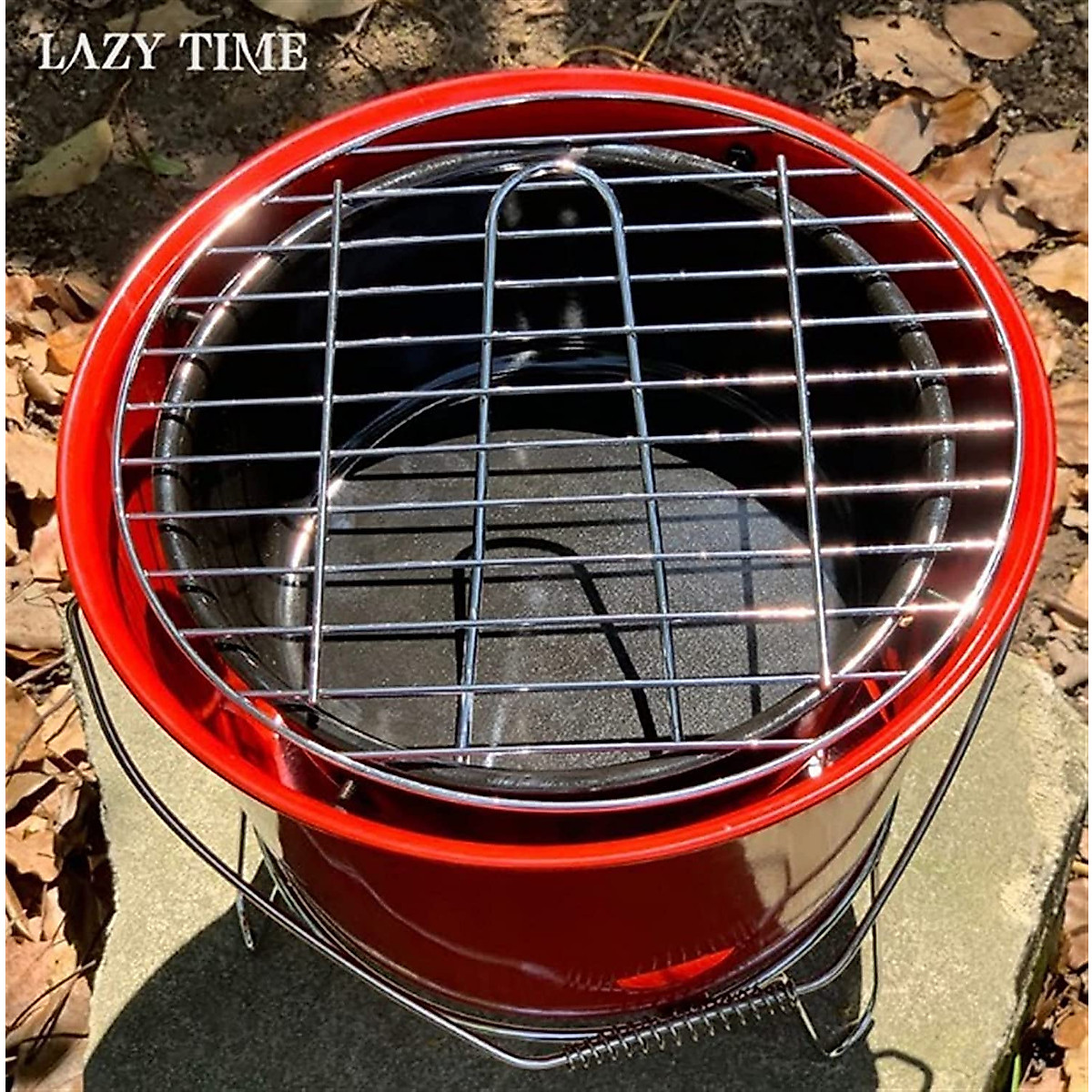 BBQ Grill Outdoor Gas grill Portable Charcoal Barbecue Grill Mini Firewood Stove Portable Fire Basin Household Outdoor Heating Stove Table Bbq Grills