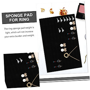 NOLITOY 10pcs Jewelry Box Pad Jewelry Showcase Pads Sponge Necklace Display Jewelry Sponge Holder Jewelry Sponge Insert Jewelry Display Sponge Pad Ring Inserts Pads Lining Velvet Bracket