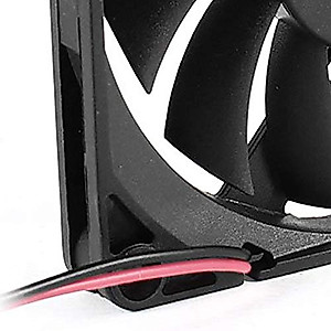 Hot 80mm 2 Pin Connector Cooling Fan for Computer Case CPU Cooler Radiator liuqiangmeiguo (Blade Color : Black)