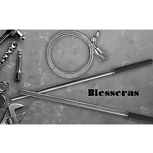 Blesseras 2-Pack Garage Door Winding Bars & 2-Pack 8.5' Cable for 7 Feet Garage Door