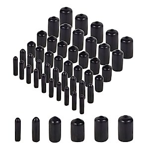 Aleric Rubber End Caps 60pcs Flexible Screw Thread Protector Caps Bolt Cover Rubber Bolt Covers Caps,Rubber Screw Caps for Metal Tube Rod Bolt in 6 Size 0.08 to 0.47 Inch(2mm,3mm,6.5mm,8mm,10mm,12mm