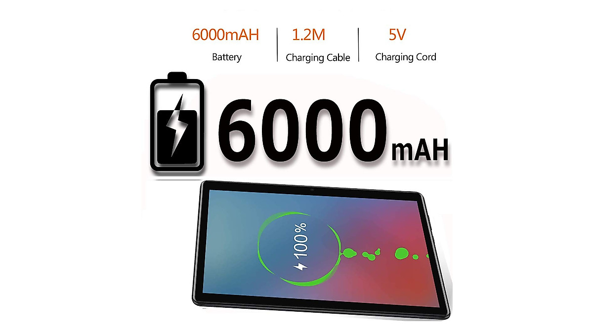 ZONKO 10 Inch Android Tablet - Dual Camera, 32GB Storage