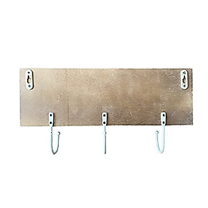 dwellington Beach Theme Towel Wall Mounted Hooks, Wood Coastal Starfish Seagull Key Holder Beach Themed Decor for Bathroom, Living Room, Bedroom