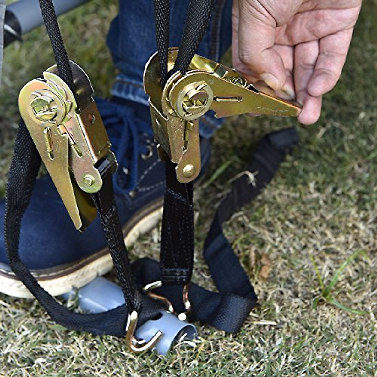 Wonline Carport Auto Shelter 10x10x8ft Portable Outdoor Car Garage Storage Shed Canopy for Cars Gray