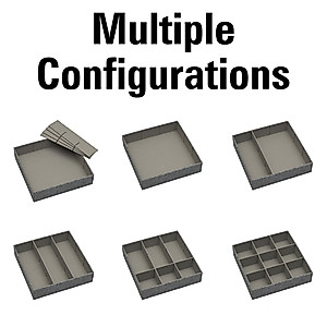 Household Essentials 3 Piece Starter Set, Black Drawer Organizer