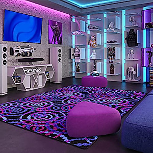 Joy Carpets Fluorescent Dottie 12' x 7'6" Area Rug