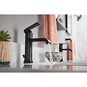 Moen FAUCET BATH GENTA MATTE BLK 1H 84760BL