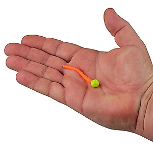Berkley PowerBait Floating Mice Tails Fishing Bait, Chartreuse/Fluorescent Orange, 3in | 8cm, Irresistible Scent & Flavor, Lifelike Presentation, Ideal for Trout, Bluegill, Crappie, Perch and More