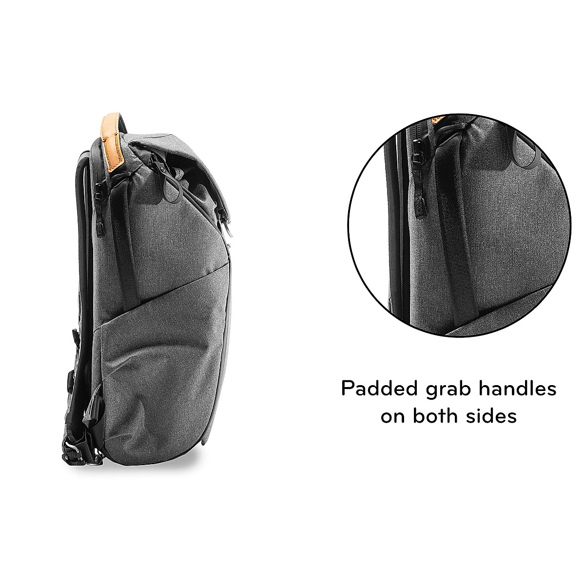 Peak Design Everyday Backpack V2 20L Charcoal, Camera Bag, Laptop Backpack with Tablet Sleeves (BEDB-20-CH-2)