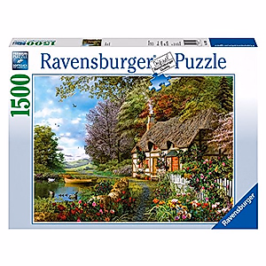 Ravensburger 1500-Piece Country Cottage Jigsaw Puzzle | Premium Quality | Anti-Glare Surface | Precision Fit | Great Gift for Puzzle Enthusiasts