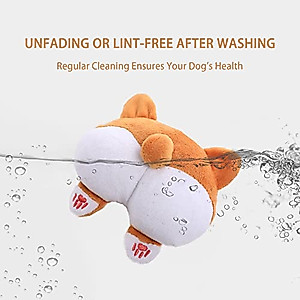 ROZKITCH Pet Dog Toys Corgi Cute Butt Shaped Plush Toy Squeaky Dog Toy, Stuffed Plush Puppy Dog Chew Toy for Small Medium Dogs