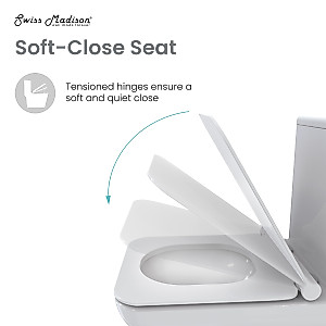 Carre One-Piece Square Toilet Dual-Flush 1.1/1.6 gpf, Touchless