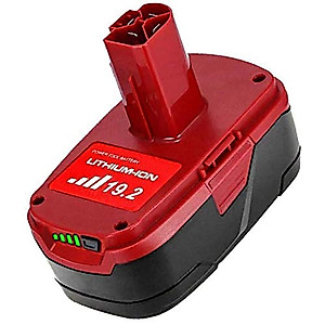 Forrat 6.0Ah 19.2 Volt Replacement for Craftsman 19.2V Lithium Battery Compatible with Craftsman 19.2 Volt DieHard C3 Battery 130279005 11375 1323903 130211004 11045 315.113753 315.115410 315.11485