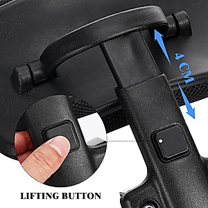 Tofficu Office Chair Headrest Attachment Universal, Adjustable Headrest for Office Chair, Computer Chair Head Pillow for Desk Chair, Computer Chair, 2.6cm Fixing Clip for Backrest Thickness 2-2.4cm