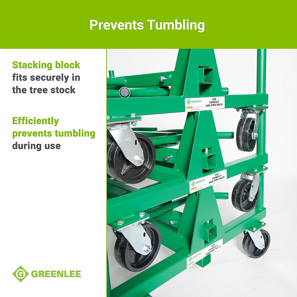 Greenlee - Rack Assy,Pipe & Conduit (668), Material Handling (668)
